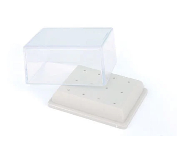 Plastic Bur Stand with Lid - Next Dental UK