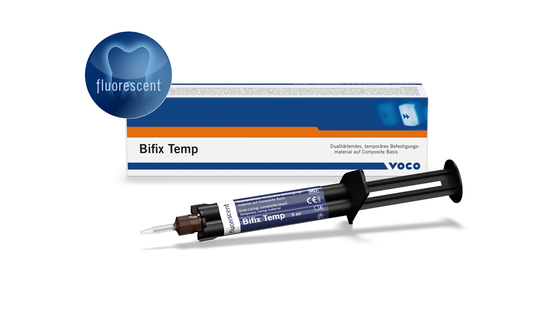 Bifix Temp QuickMix Syringe 5ml Fluorescent - Next Dental UK