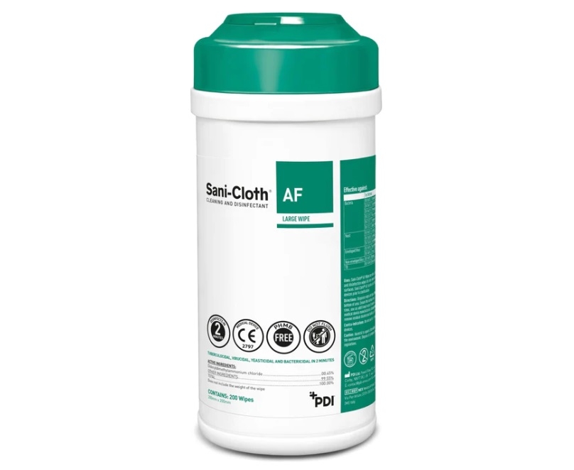 PDI Sani-Cloth Universal AF Wipes Canister Pack 200 - Next Dental UK
