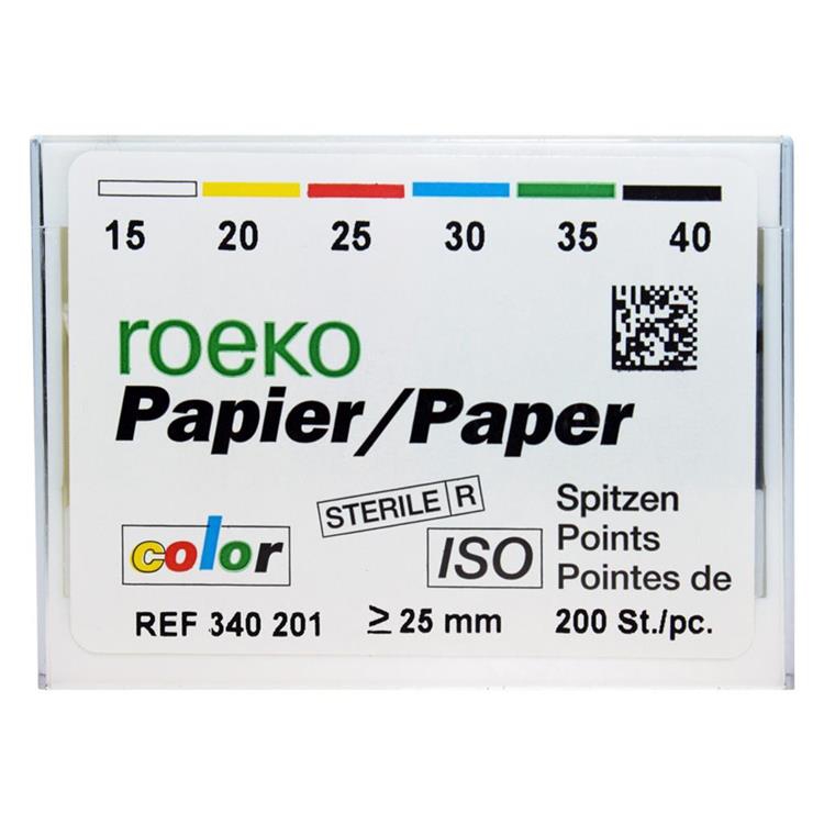 EXP Roeko Paper Points Colour Size 60 - Next Dental UK