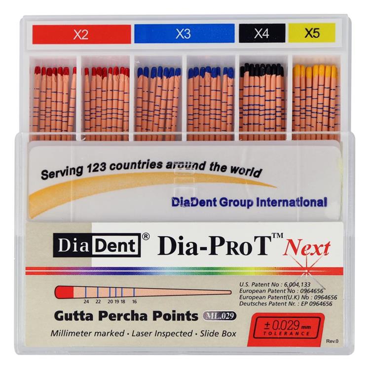 Dia-Pro T Next Gutta Percha Points (ProTaper) X2 - Next Dental UK